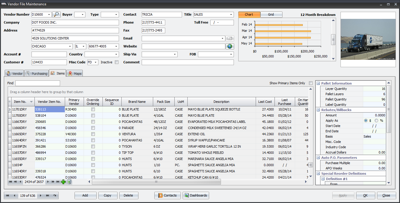 entrée V4 - Food Distrubution Software, Software for Food Distributors